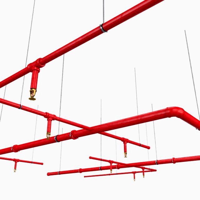 fire extinguishing system 3d model