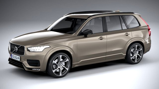 volvo xc90 r-design 2020 3d model