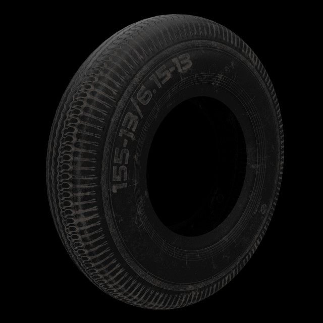 tire zaz low poly low-poly 3d model