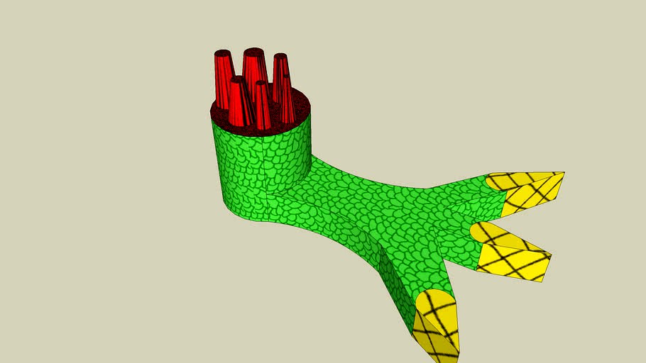 dragon claw 3d model