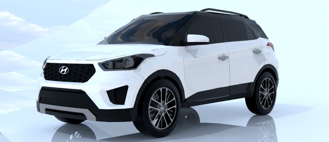hyundai creta 3d model