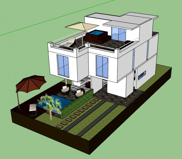 modern house 3d model
