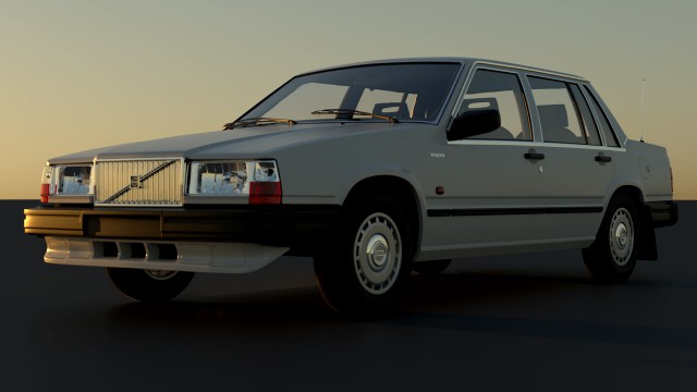volvo 740 3d model
