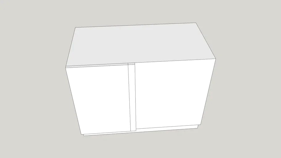Corner cabinet-magic corner system 3d model