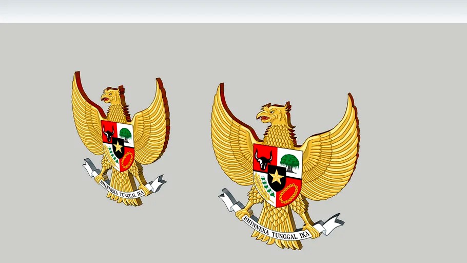 Garuda Pancasila 3d model