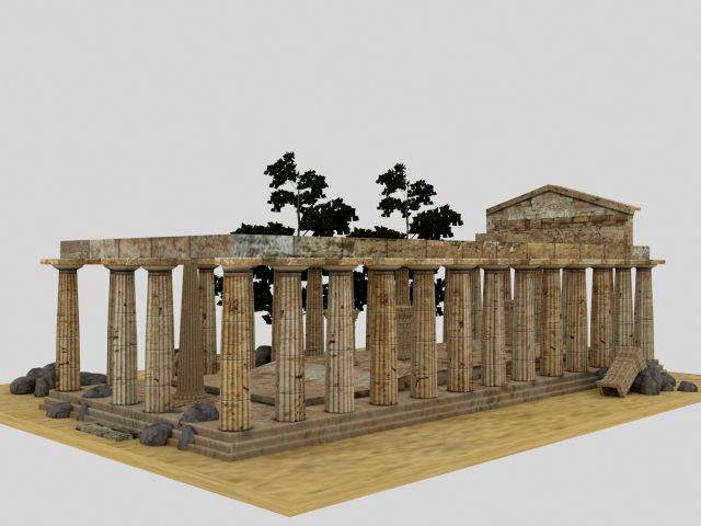 athena temple - temple of athena 3d model