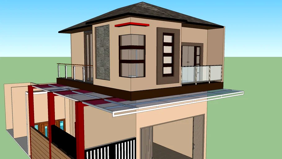 finish proyek ruko 3d model