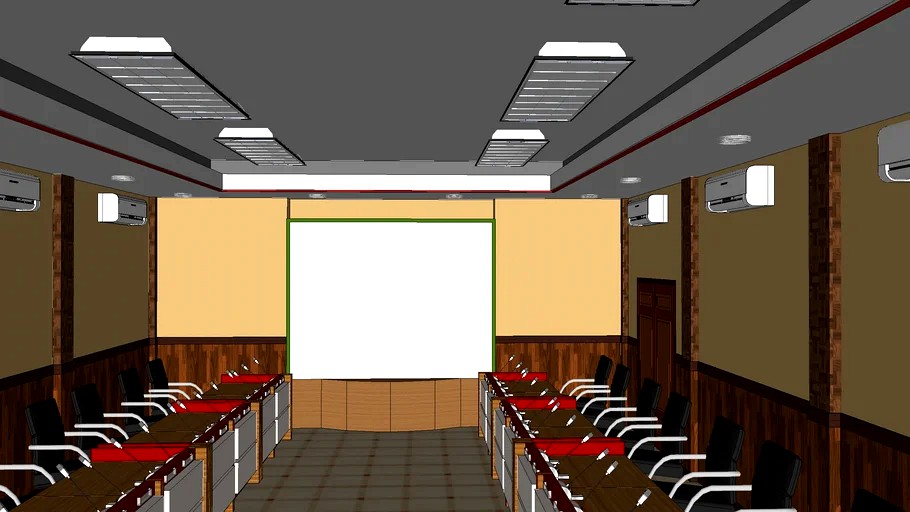 RUANG RAPAT - MEETING ROOM 3d model