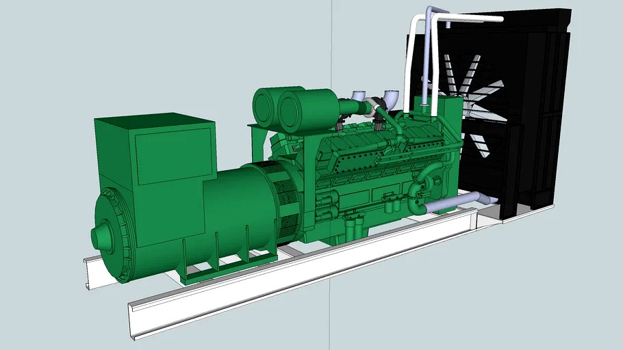 Convert genset 3d model