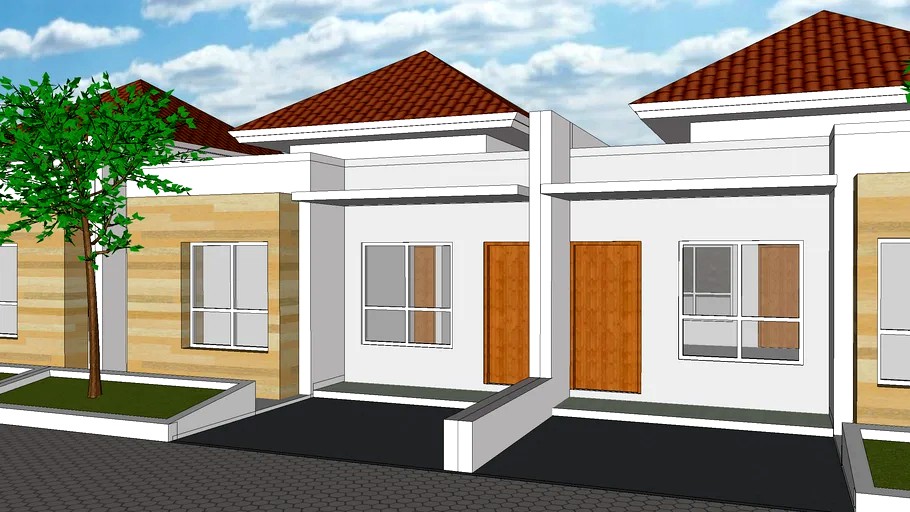 Rencana perumahan type 36 3d model