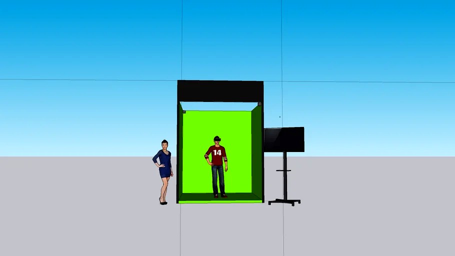 greenscreen 3d model