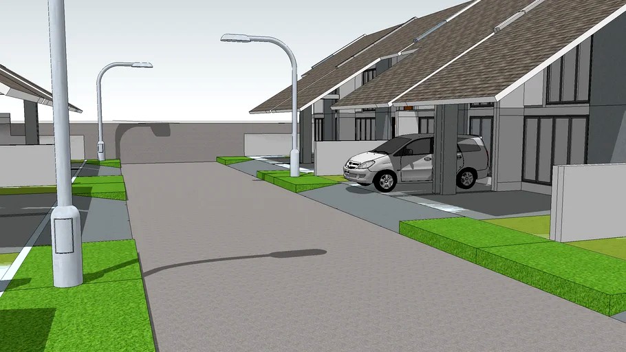 Site Plan Perumahan Casa de Griya, Manado 3d model