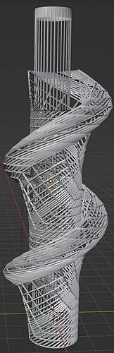 Parametric Building Design in Blender 3d model