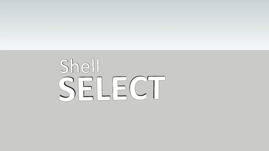 Shell select logo 3d model