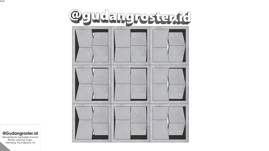 09 - Roster , WA: +62 895-3289-00966 @gudangroster.id 3d model