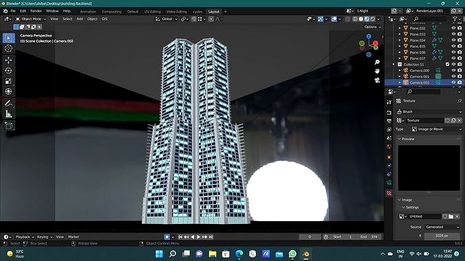 the hyper 3d realistic building model
