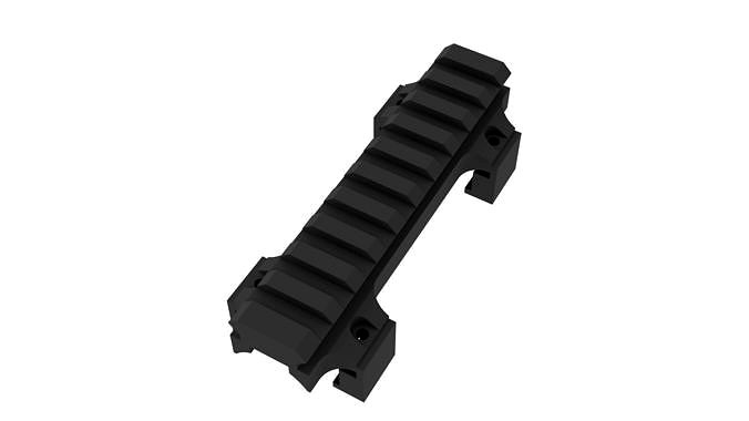 MP5 G3 top rail Picatinny submachine gun tactical CNC 3D Print model