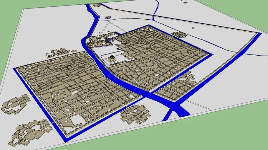 Babylon city - 6th century BC 3d model