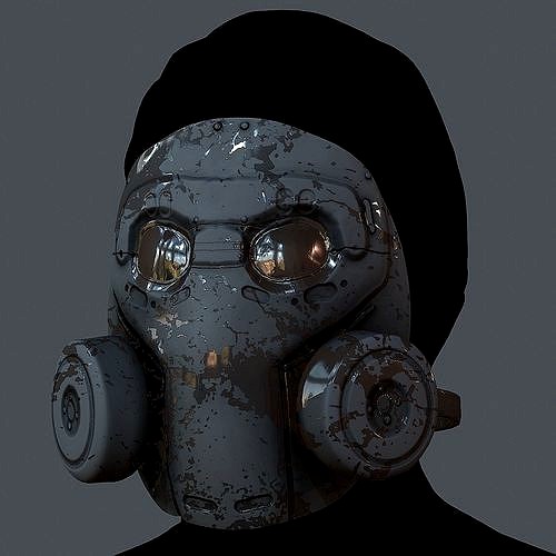 Gas mask helmet 3d model scifi Gas mask helmet 3d model scifi