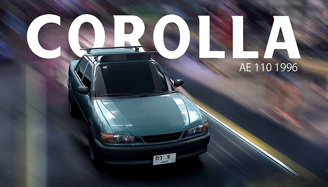 TOYOTA COROLLA AE110 3d model