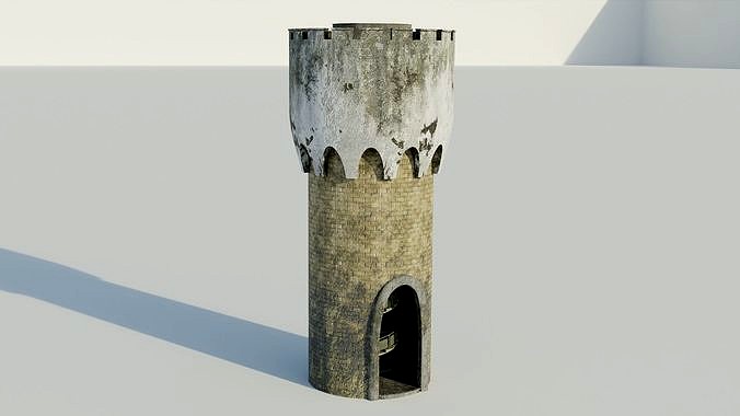 Tower 3D model textures PBR 4K