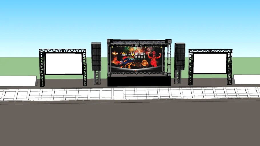Panggung Konser 3d model