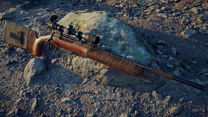 Sniper Rifle 3d model