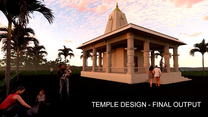 Temple Design - 3D Model