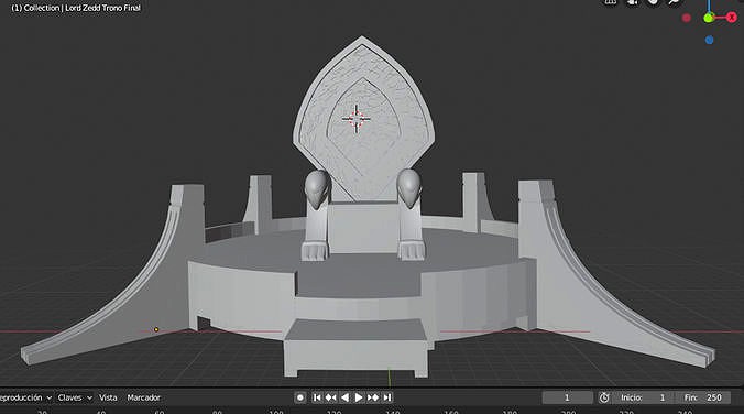 throne lord zedd 3d model