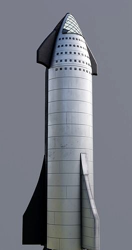 SpaceX Starship 3d model