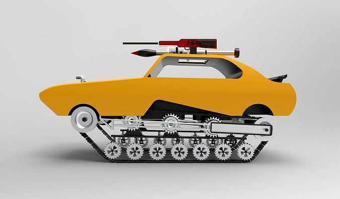 Mad max furry car 3d model