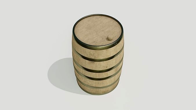 Whiskey Barrel 2-4K PBR Textures 3D model
