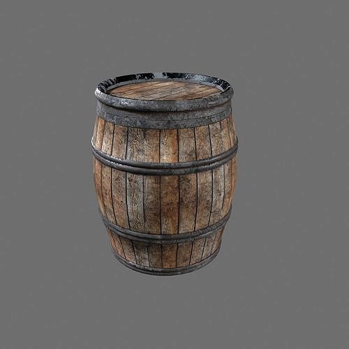 medieval Barrel 3d model