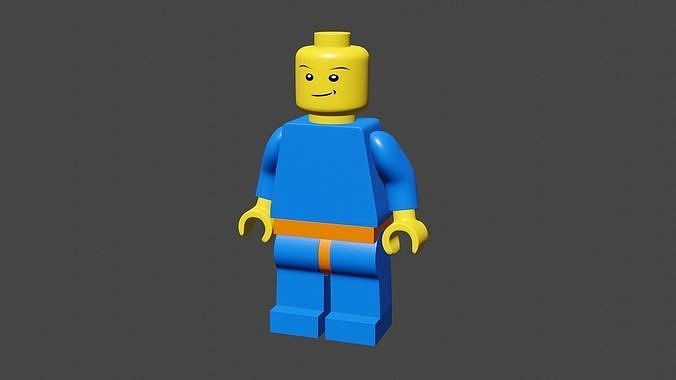 Simple Lego guy 3d model