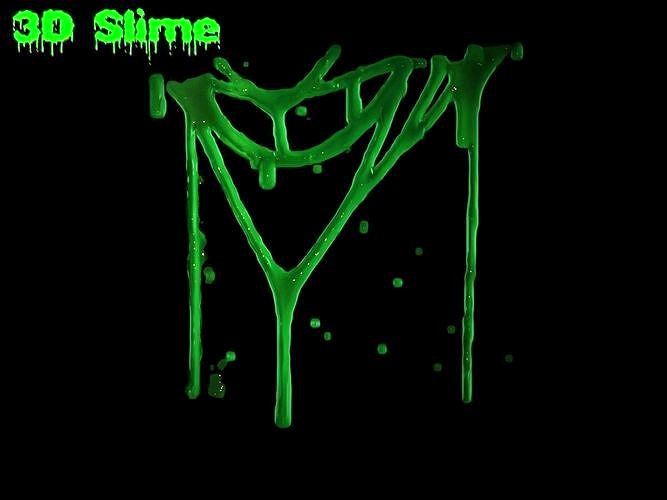 3D Slime Set 14 model