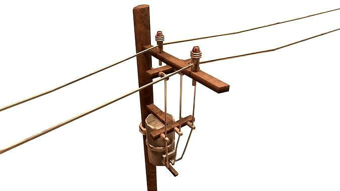 Electric pole 3d model