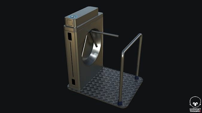 Security Gate PBR 3d model