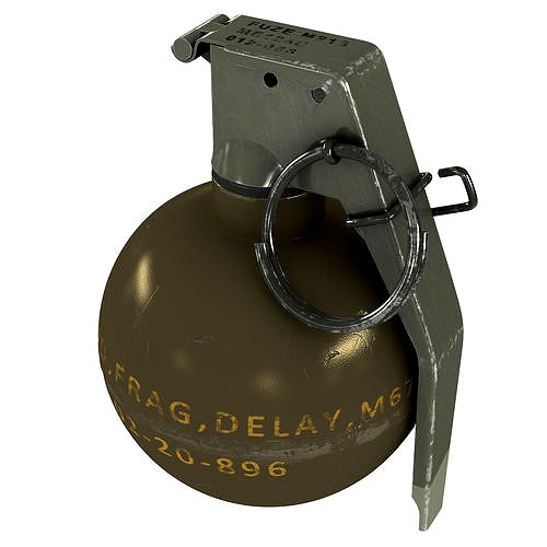 M67 Hand Grenade 3d model
