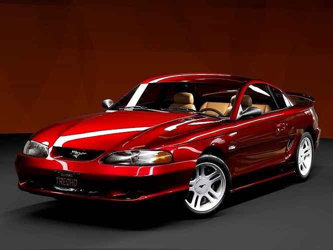 1998 Ford Mustang GT SN95 Fully Rigged 3d model