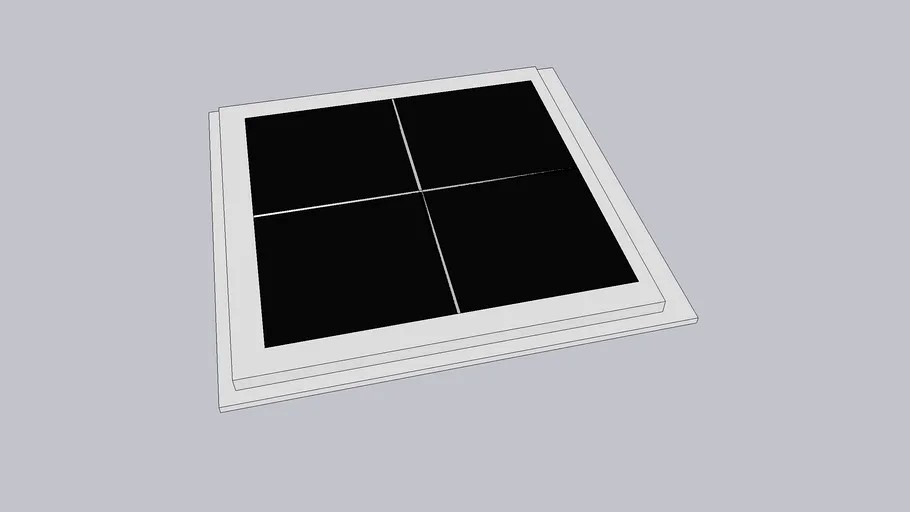 air conditioner vent 30X30.skp 3d model