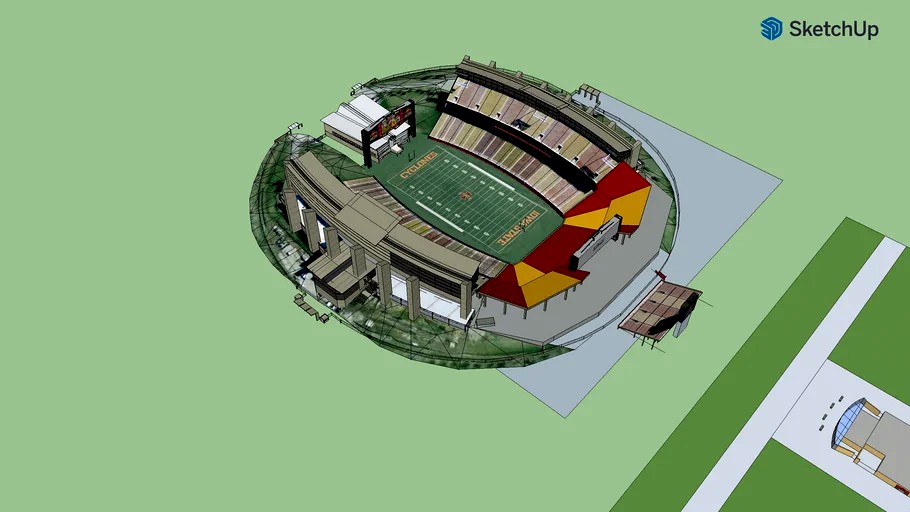 Jack Trice Stadium Renovation 3d model