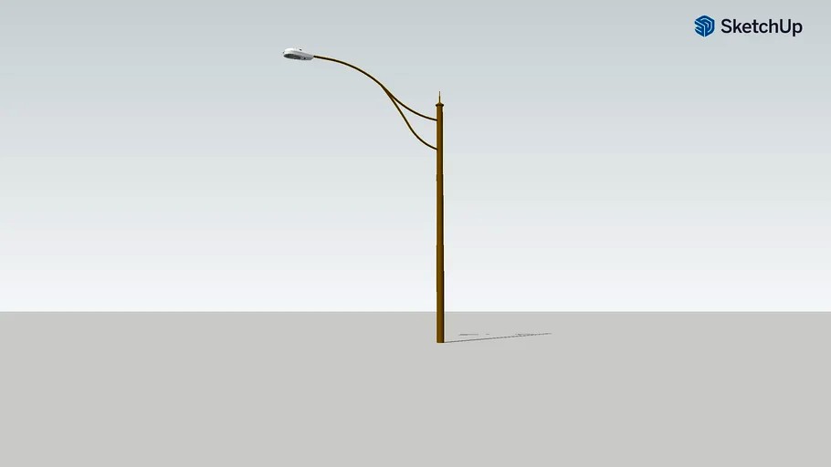 Antique Caltrans streetlight 3d model