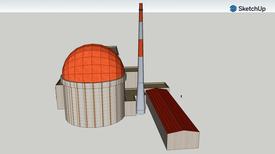 Planta de Energia Nuclear 3d model