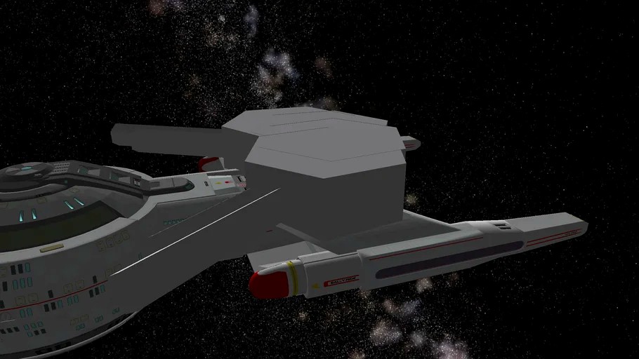 army starship by Oleksa Chumak 3d model