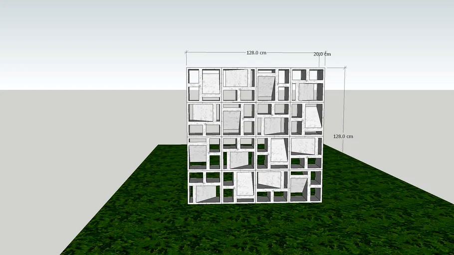 Loster Beton Minimalis 3d model