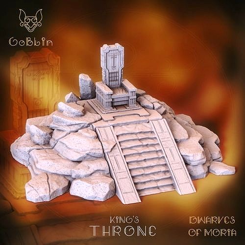 Kings Throne - Dwarfs of Moria | 3D model