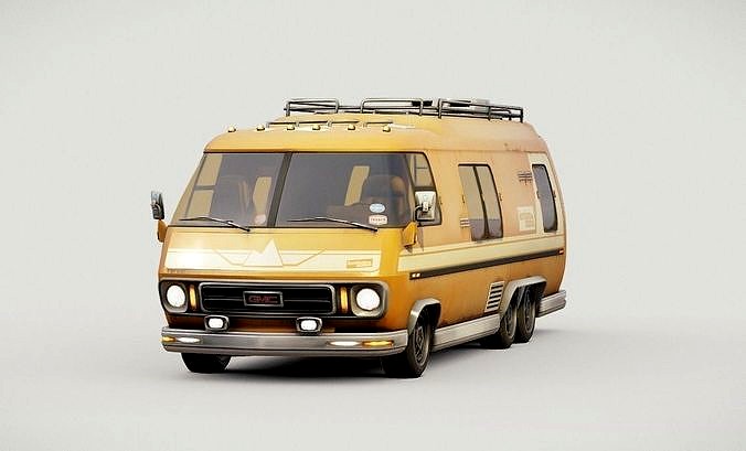GMC Motorhome reimagined low poly | 3D model