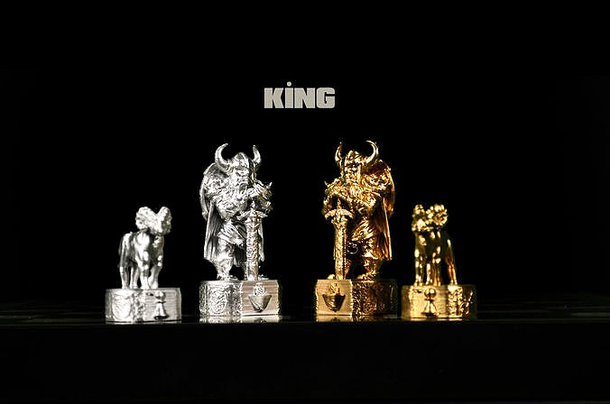 Dwarf Chess Set-Medieval Dwarfs Chess Set | 3D model