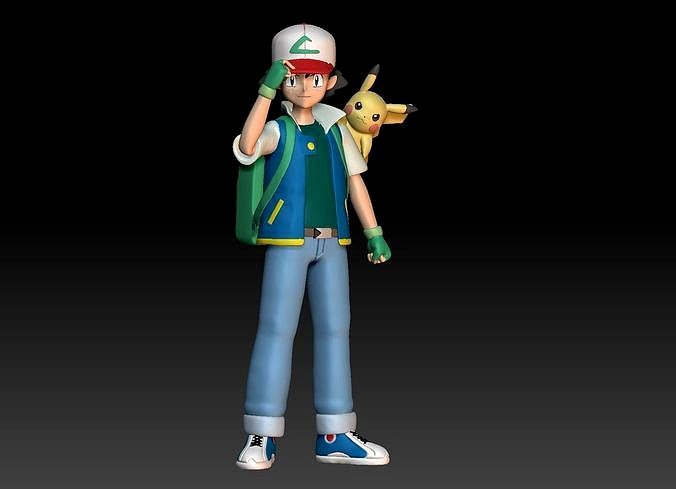 Pokemon Anime Season 1 Ash Ketchum aka Satoshi | 3D model