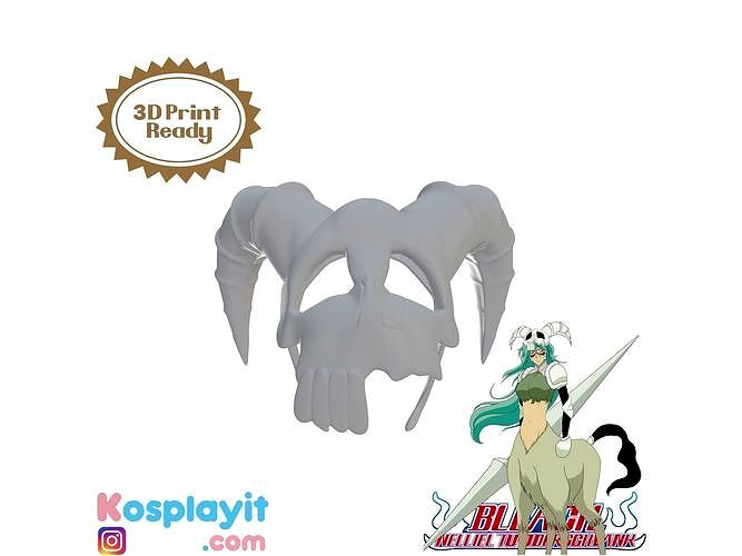 Nelliel Centaur Mask 3D Model - Bleach Cosplay - Nelliel Cosplay | 3D
